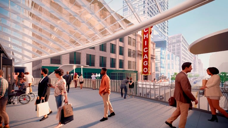 Chicago's Iconic Elevated Rail Station Gets a Stunning Modern Makeover ...