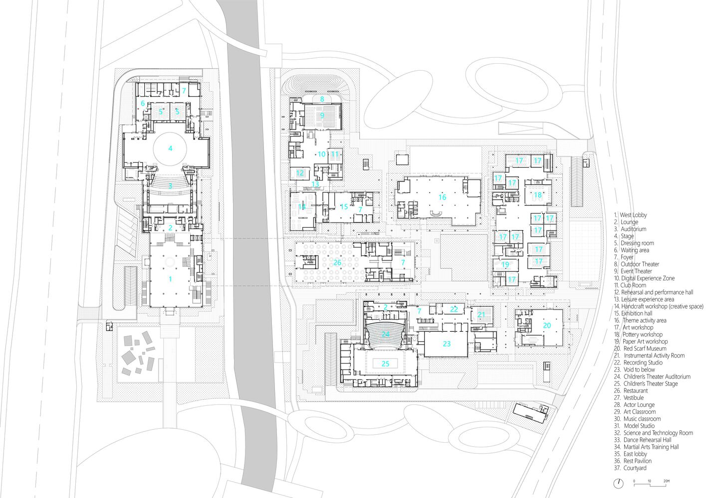 Pudong Adolescent Activity Center and Civic Art Center: Shaping an ...