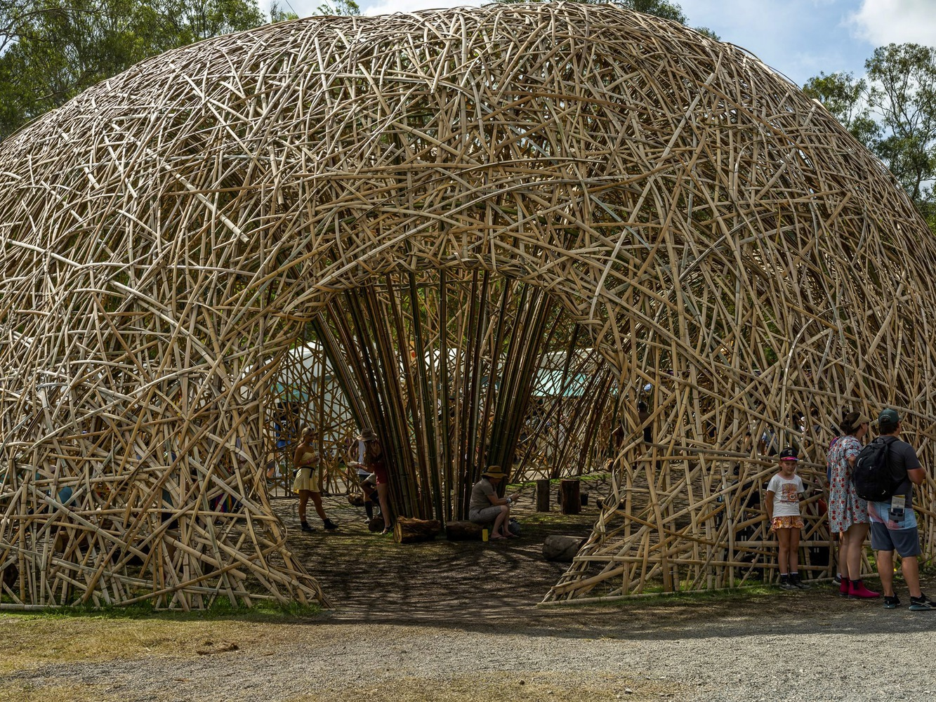 Embracing Nature: The Sustainable Bamboo Pavilion Design at Woodford ...